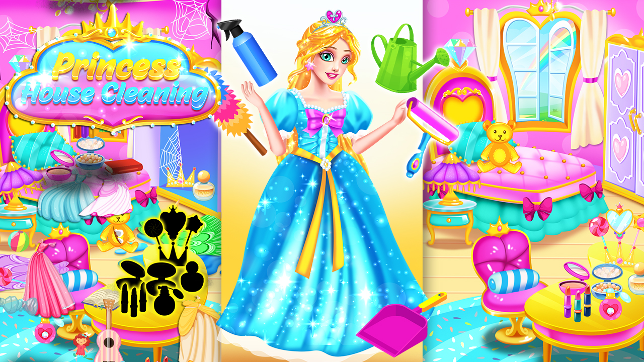 Princess Castle House Cleanup - Princess Cleaning Games for Girls - App ...
