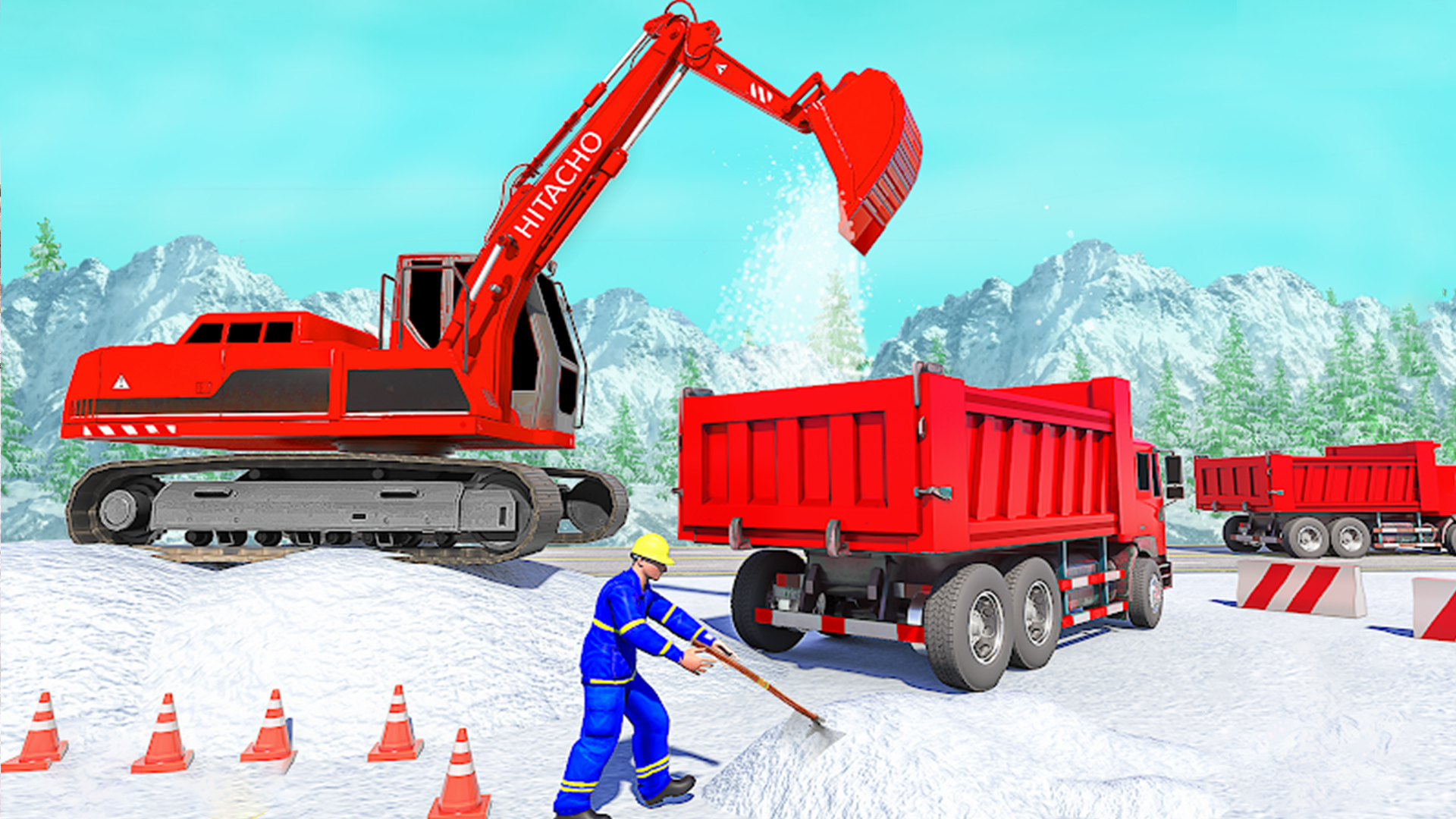 Snow Excavator Truck DrivIng Simulator Game : Grand Snow Excavator ...