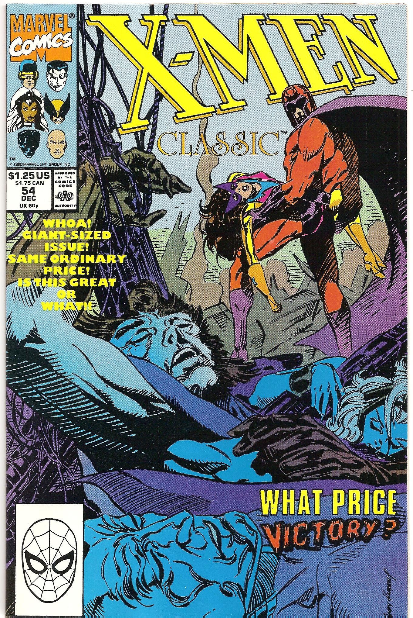 Xmen Classic Vol 1 No 54 Marvel Comics Group X Men Comics Price Guide