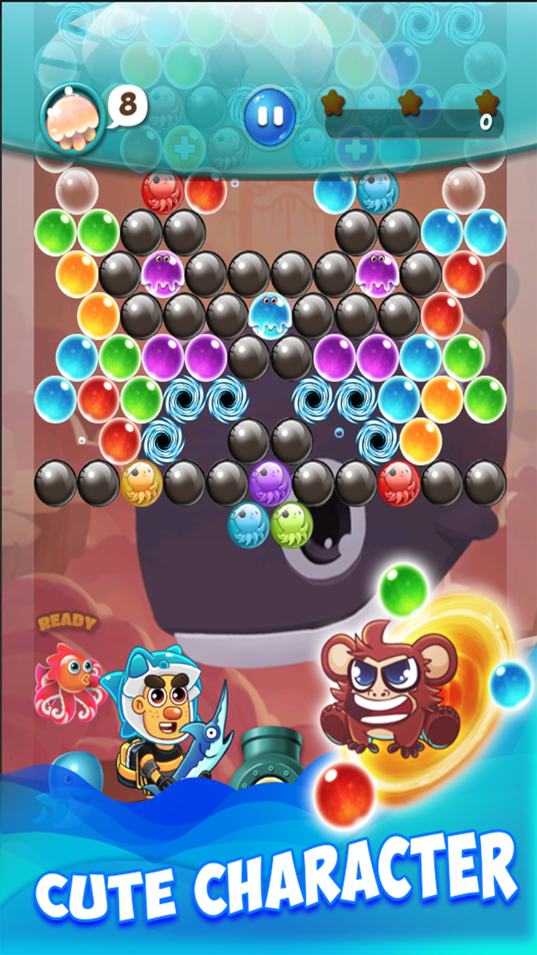 Jelly Bubble Pop! Ocean Recuse Match 3 Game - Free Bubble Shooter Game ...