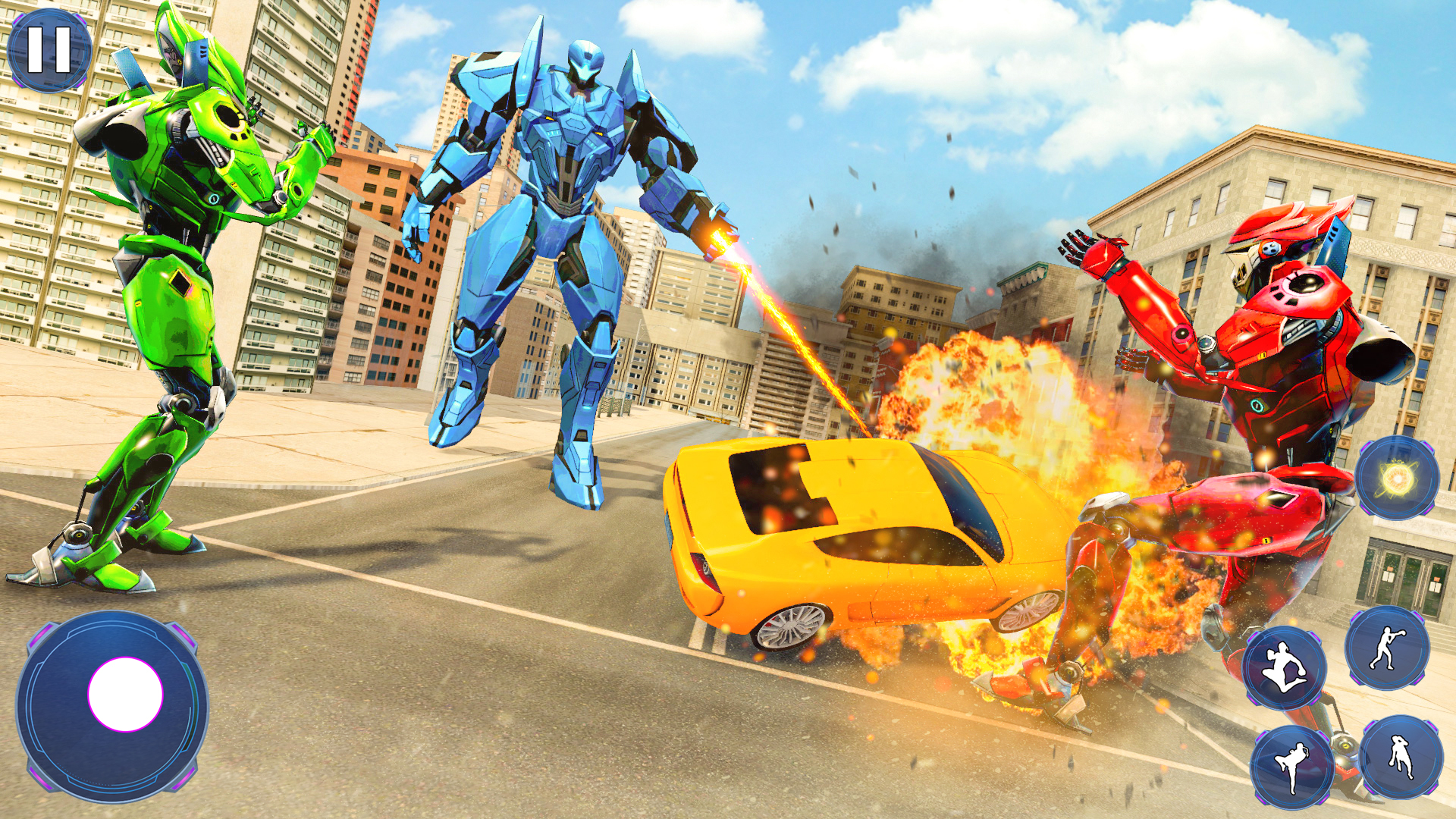 Real Robot Fighting City Battle Car Transform Action Game - App on ...