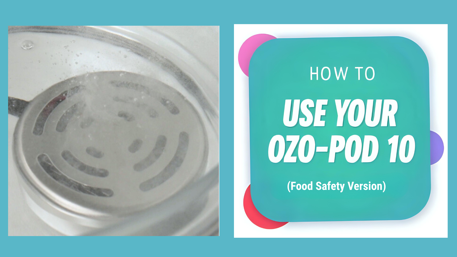 Watch How to use your Ozo-Pod 10 for Food Safety - No chemicals! on ...