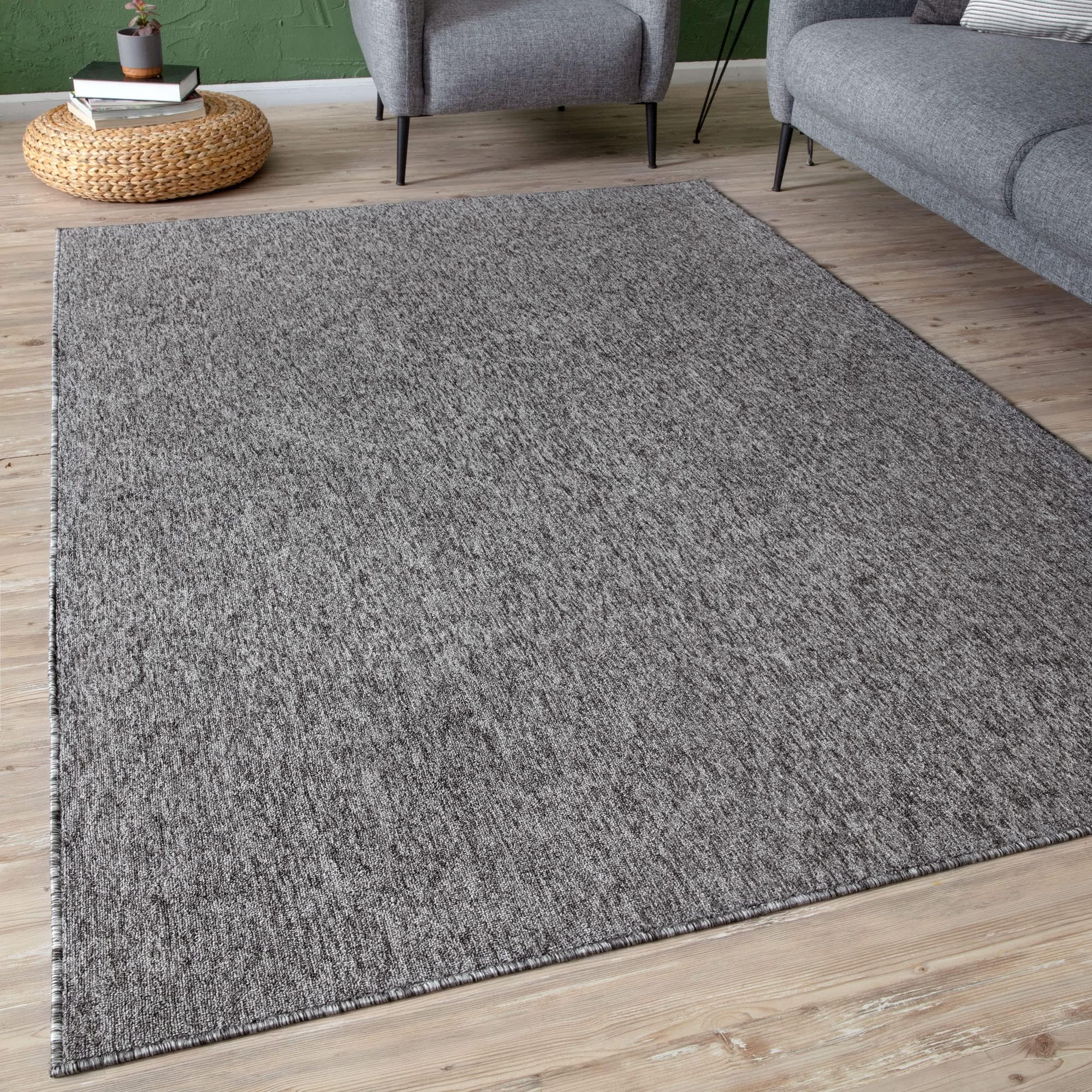 Ceneco Low Pile Rug,Washable Soft Short Pile Rugs Non Slip Area Rugs ...