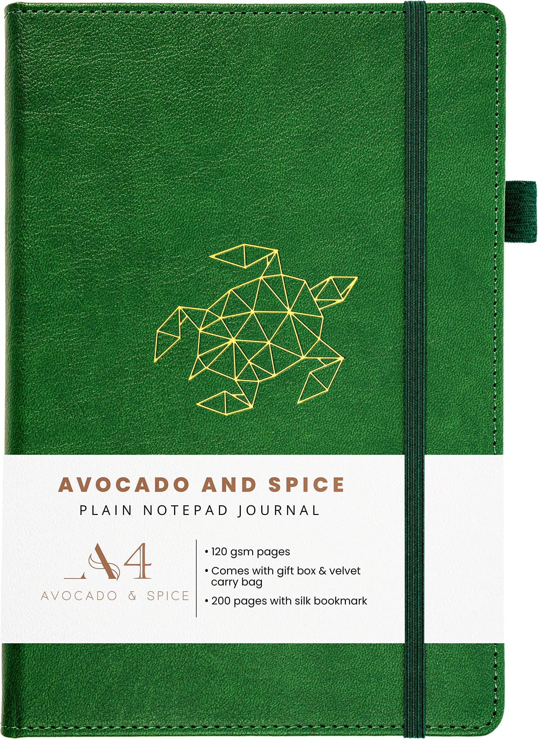 A5 Sketchbook Plain Notebook by Avocado and Spice® - Hardback Plain ...