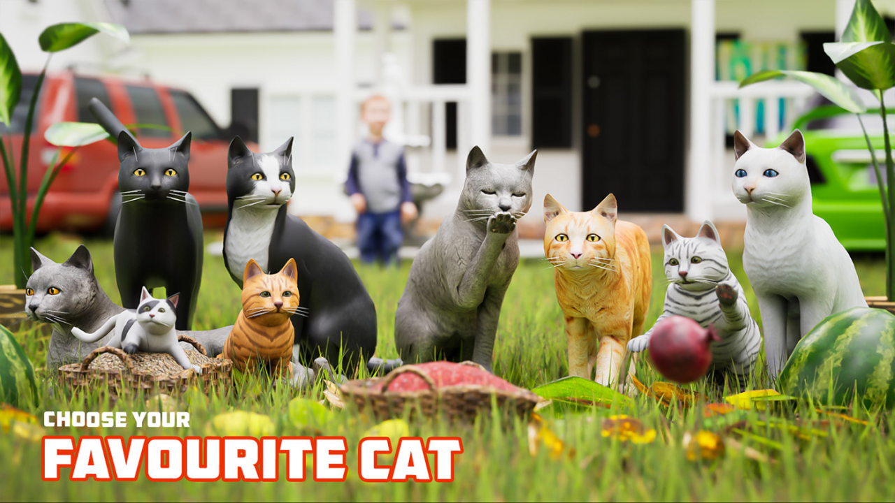 Cat Simulator Kitty Pet Life Free Virtual Cat Animal Games 2023: My ...