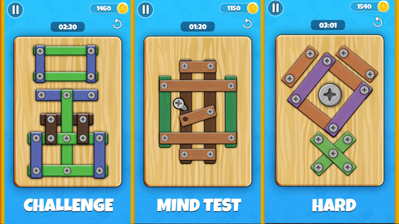 Nut & Bolts Screw Puzzle Game – Unlock Screws, Twist Bolts & Solve Brain Teasers - App on Amazon ...