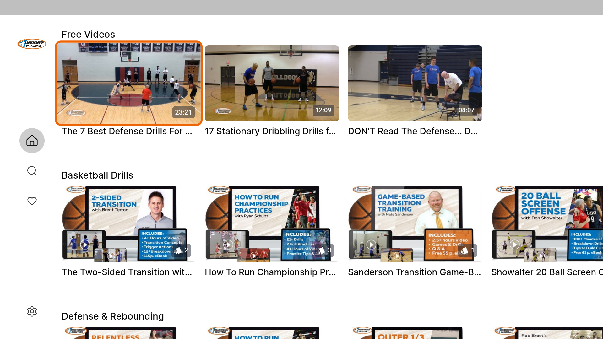 Breakthrough Basketball Training - App on Amazon Appstore
