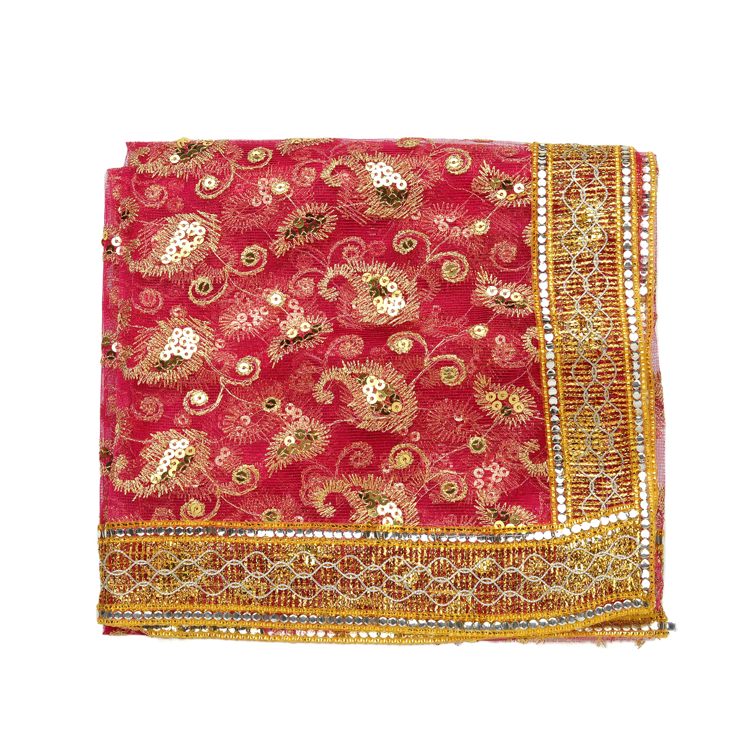 Aditri Creation Pink Decorative Cloth Pooja Chunari For Diwali Pooja ...