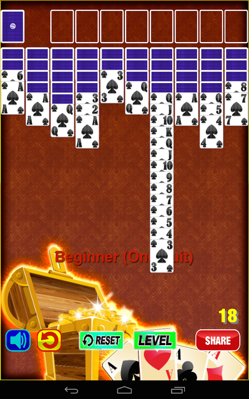 Aplicación Gold Coin Treasures Classic Spider Solitaire Free for Kindle ...