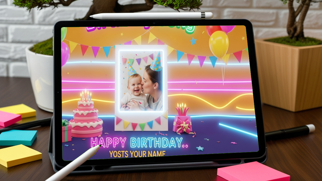 Happy Birthday Cake Screensaver – Candles, Balloons & Song Loop in 4K ...
