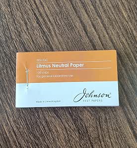 Johnson Neutral Litmus Test Paper, 002.33C, pH 7, 100 Strips/Pack ...