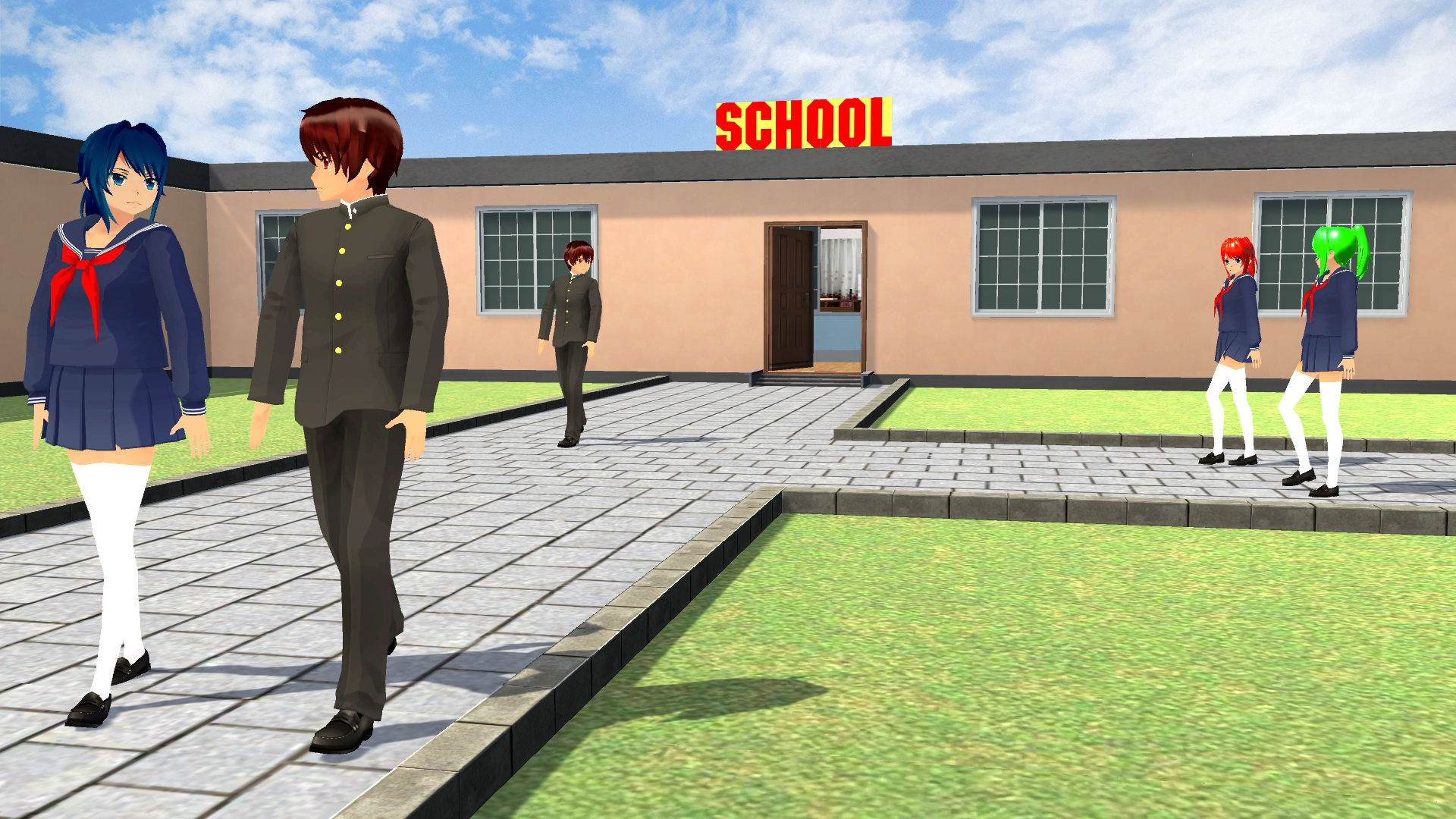 Anime High School Girl Simulator Game - Love Crush in sakura & yandere ...