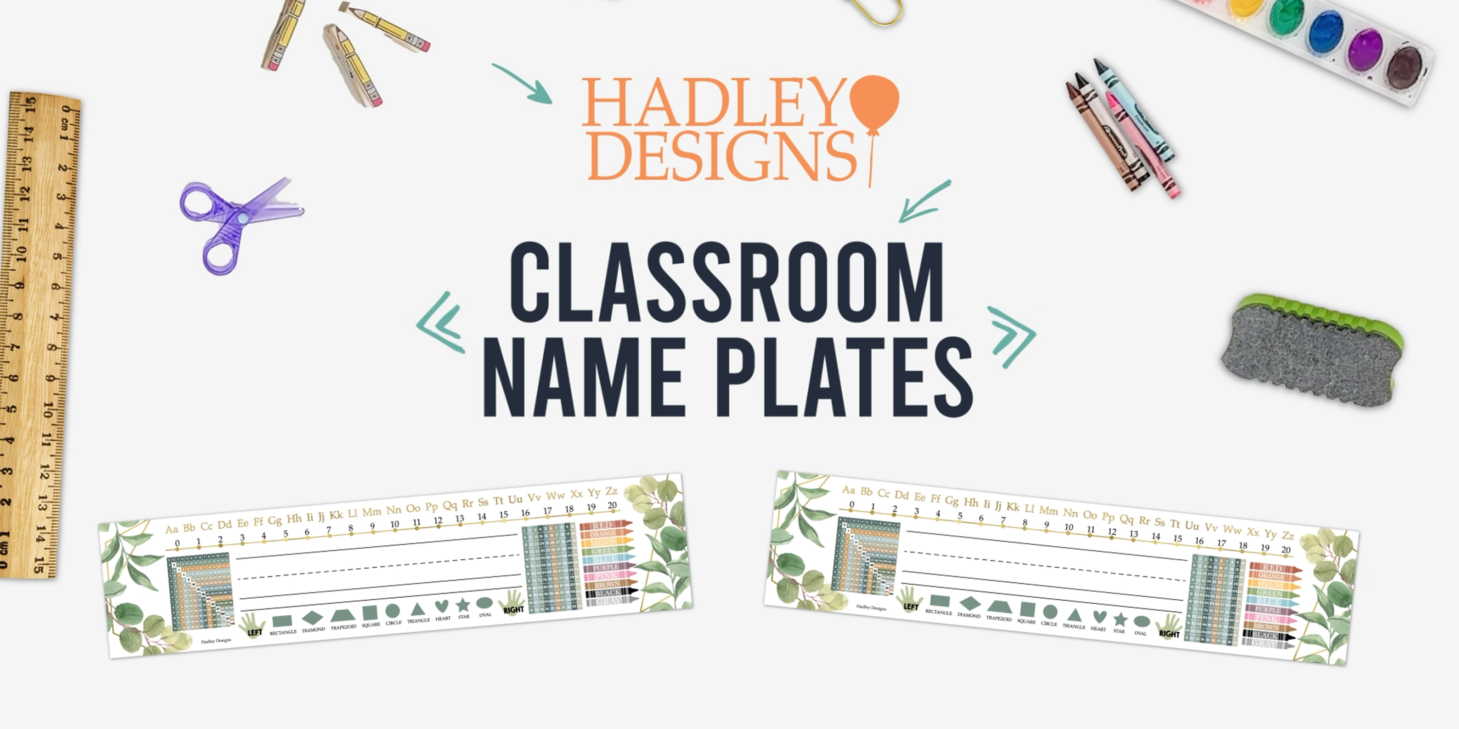 Desk Name Plates 42 Classroom Name Tags - Student Desk Plates With ...