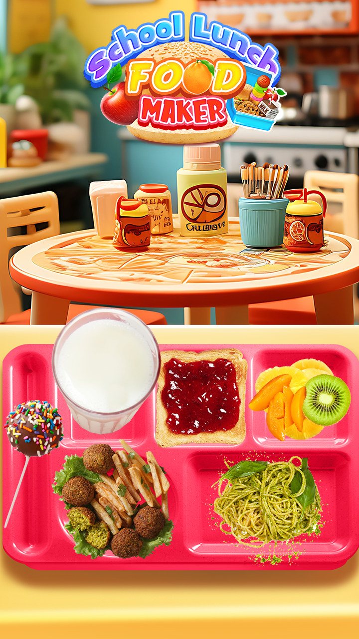 School Lunch Food Maker - Kids Cooking Games FREE - App on the Amazon ...