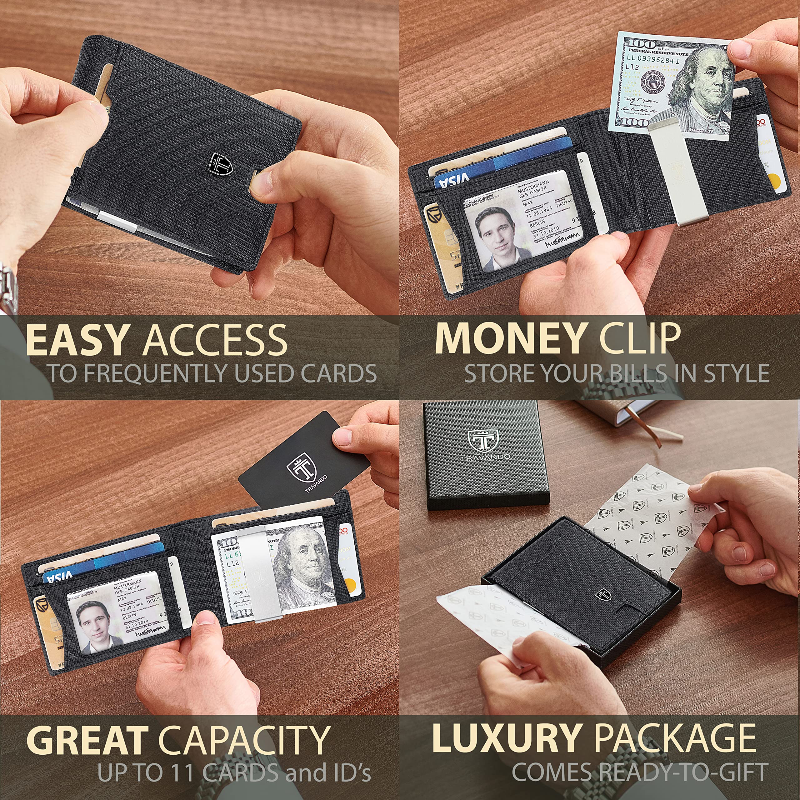 Snapklik.com : TRAVANDO Mens Slim Wallet