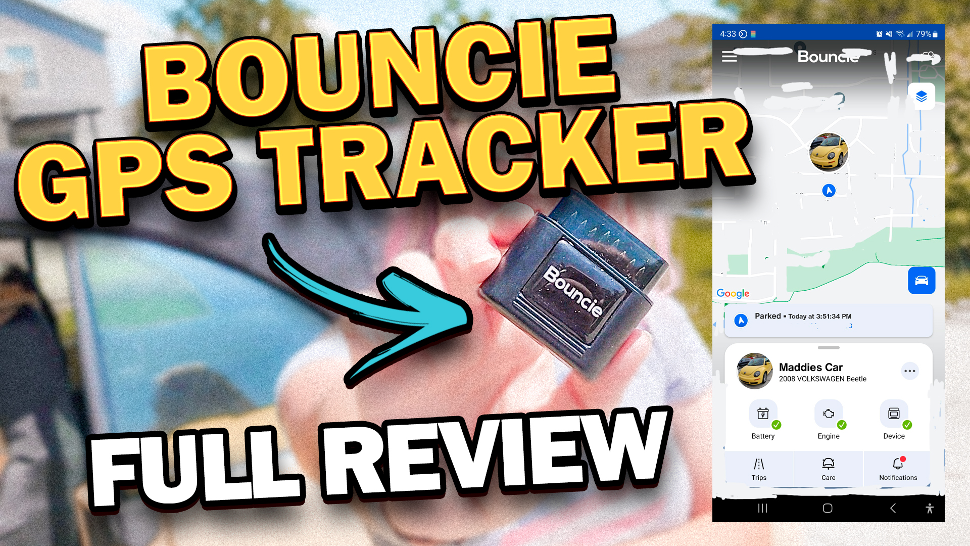Watch Bouncie GPS Tracker and App Review on Amazon Live