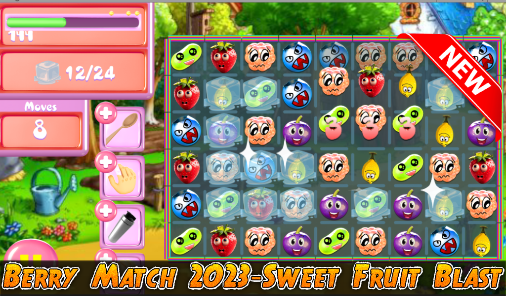 Berry Match 2023 - Sweet Fruit Splash - Donut Candy Game - Pop Puzzle ...