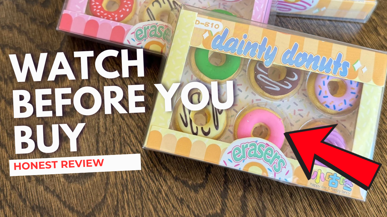 Watch Honest Review of Donut Eraser!! on Amazon Live