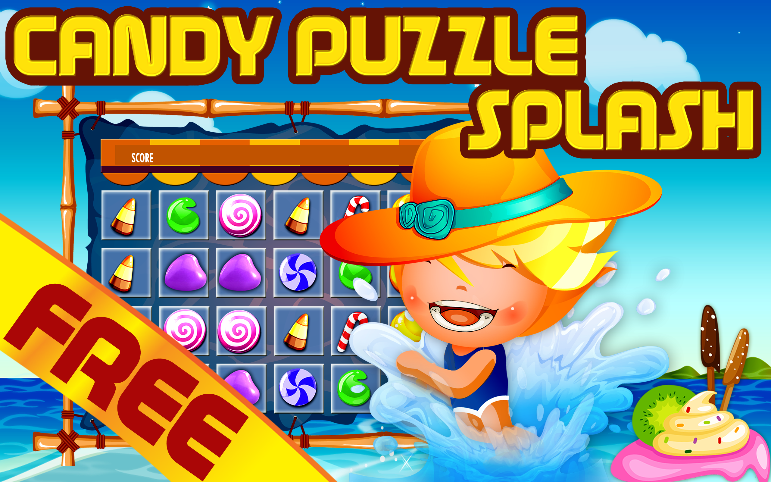 Candy Puzzle Splash Mania - App on the Amazon Appstore