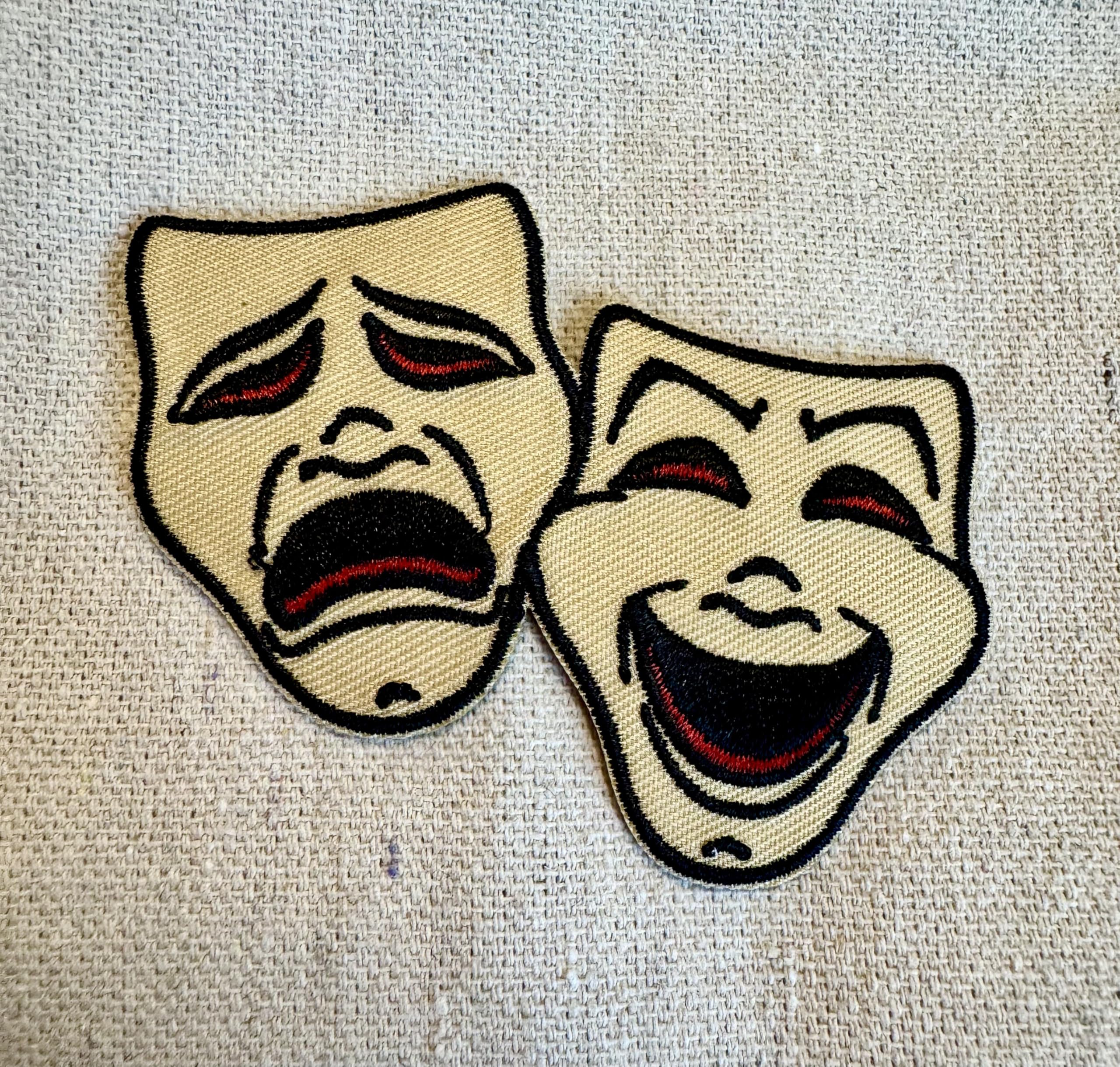 Comedy Tragedy Masks Drawing
