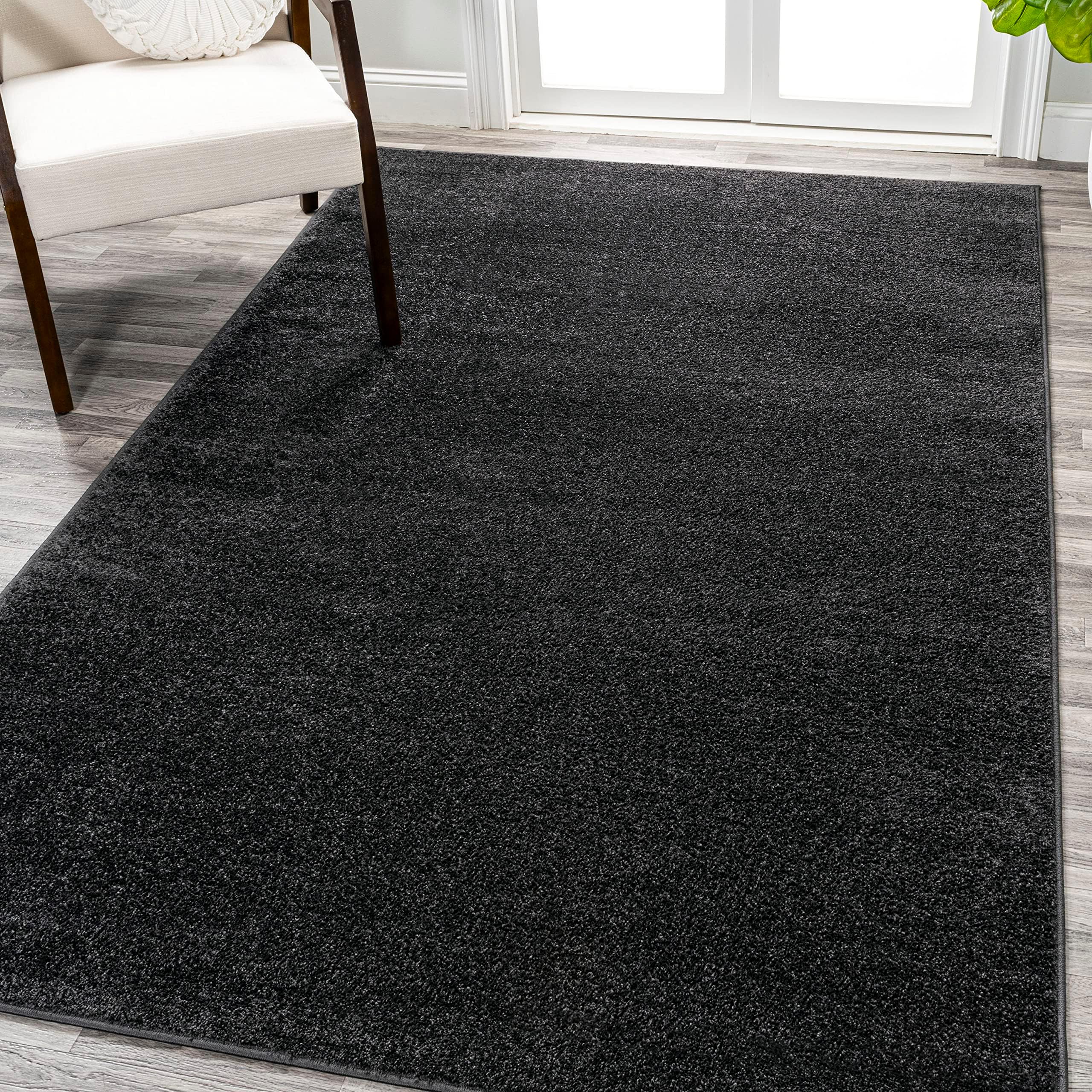 Amazon.com: Garland Rug Town Square Rug, 6 ft x 9 ft, Cinder Gray ...