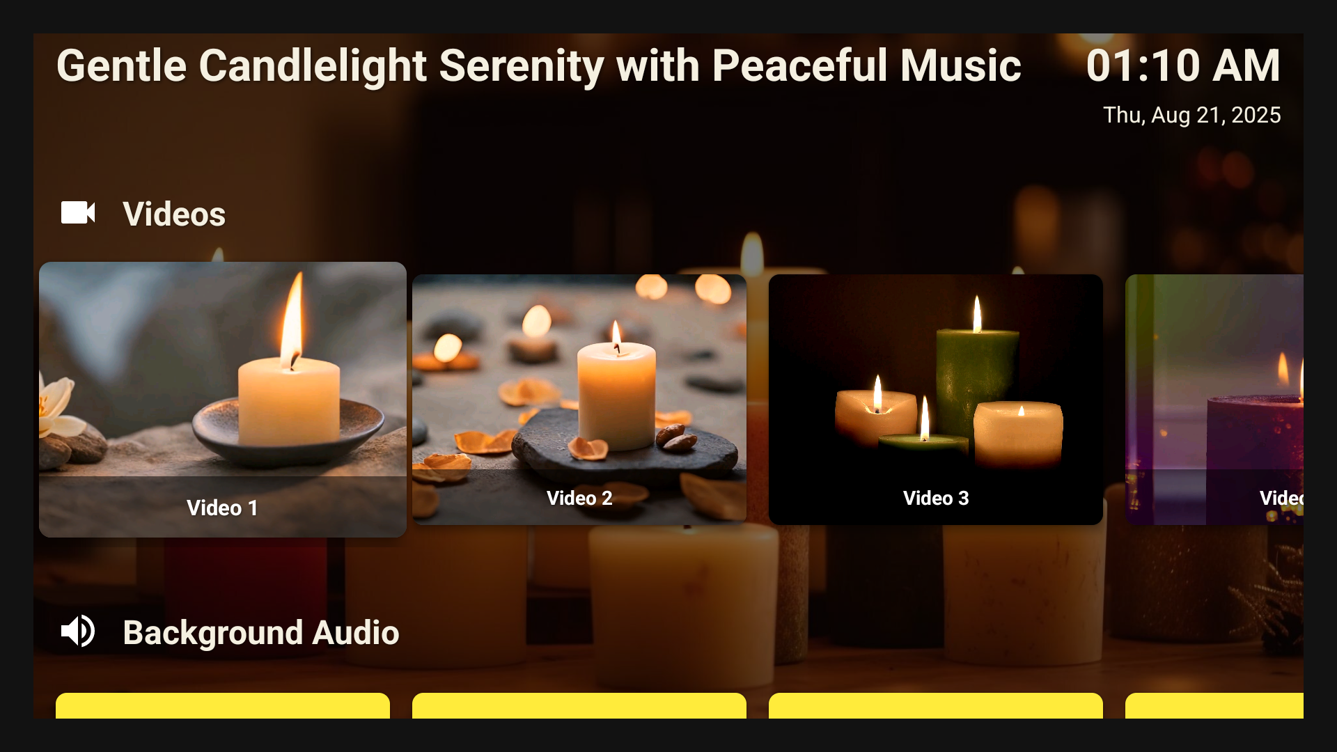 Candlelight Serenity – Gentle Flickering Flames with Peaceful Candle ...