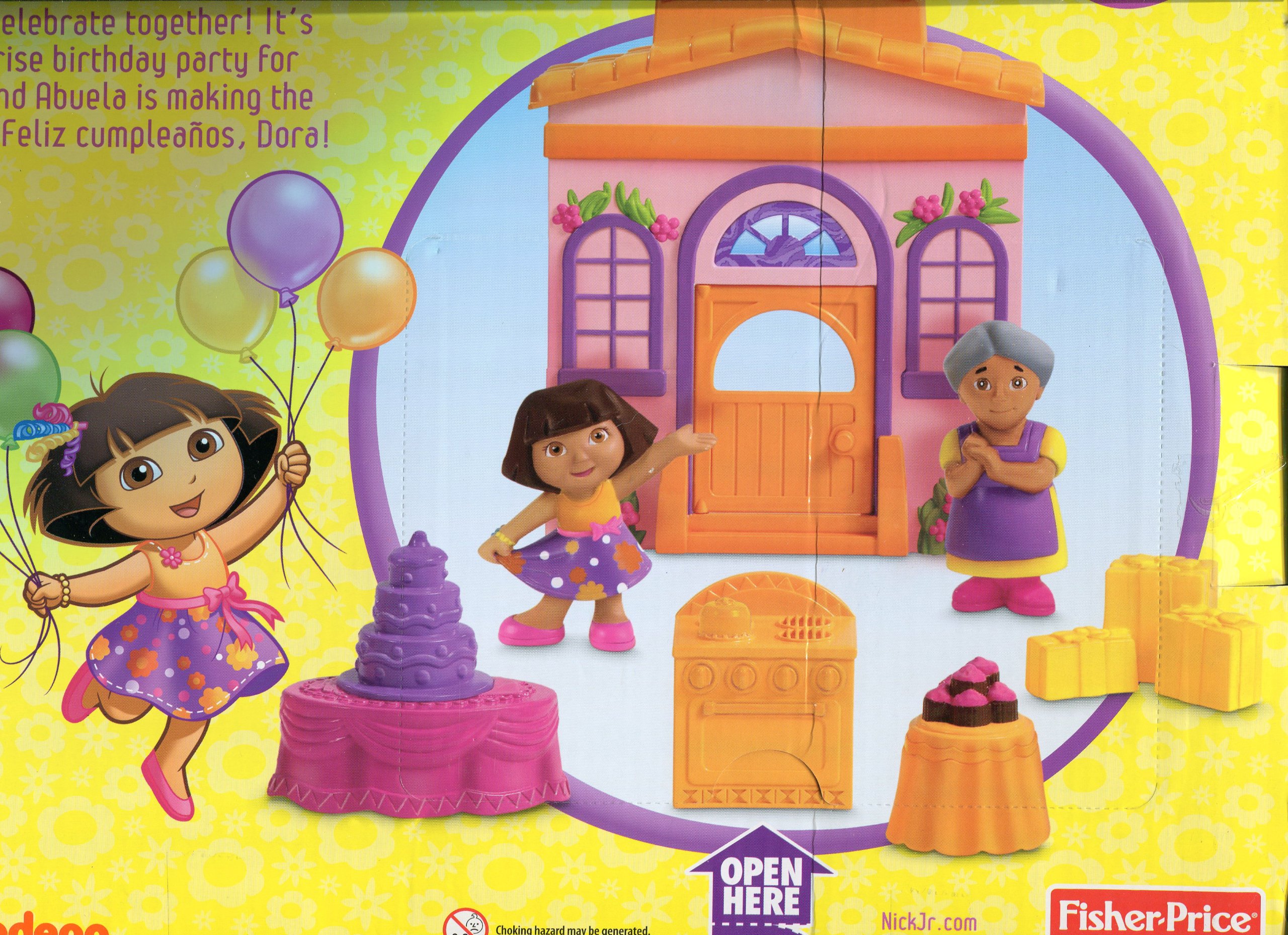 Buy Fisher Price Dora the Explorer Sorpresa Party Playset Dora's Big ...