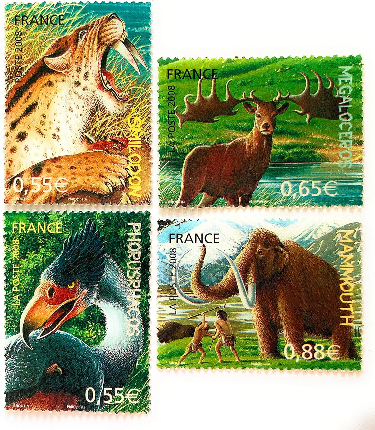 France 2008. 4 Timbres Authentiques de Collection Neufs Nos 4173 à 4178 ...