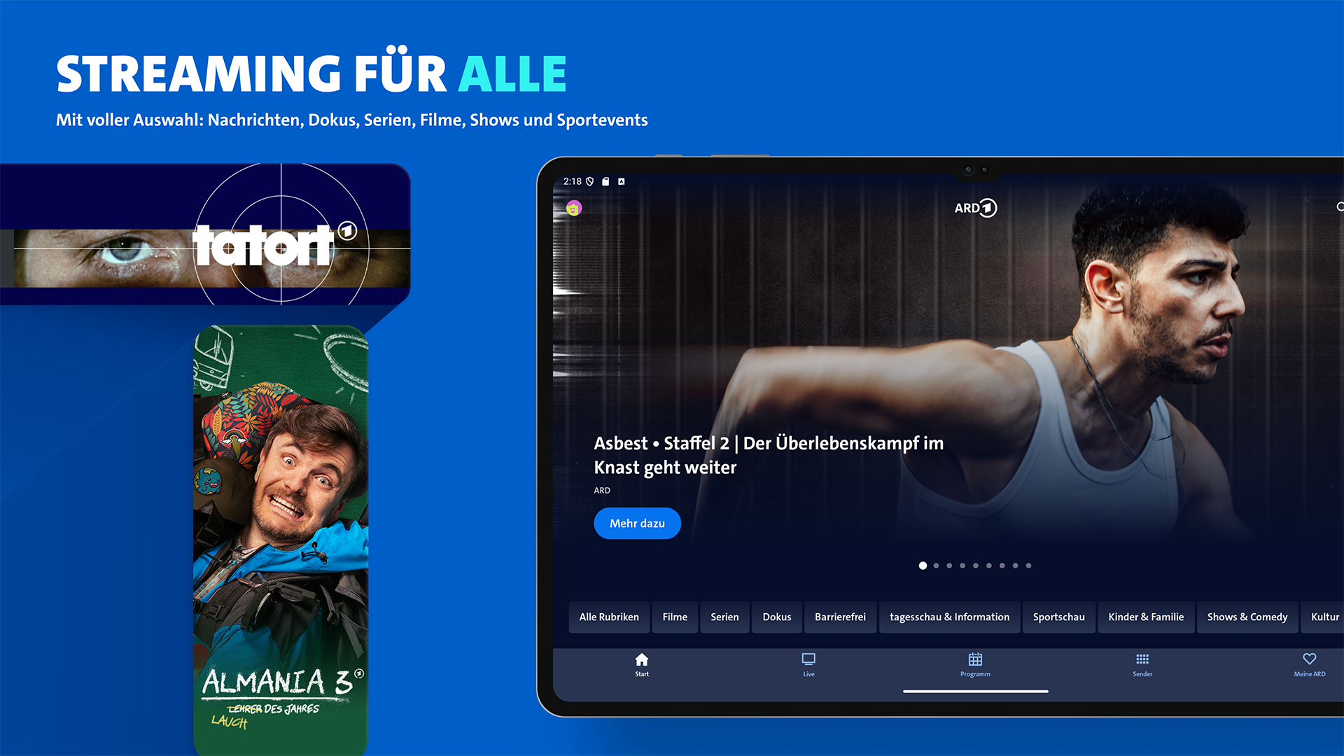 ARD Mediathek – Streaming für alle:www.amazon.com:Appstore for Android
