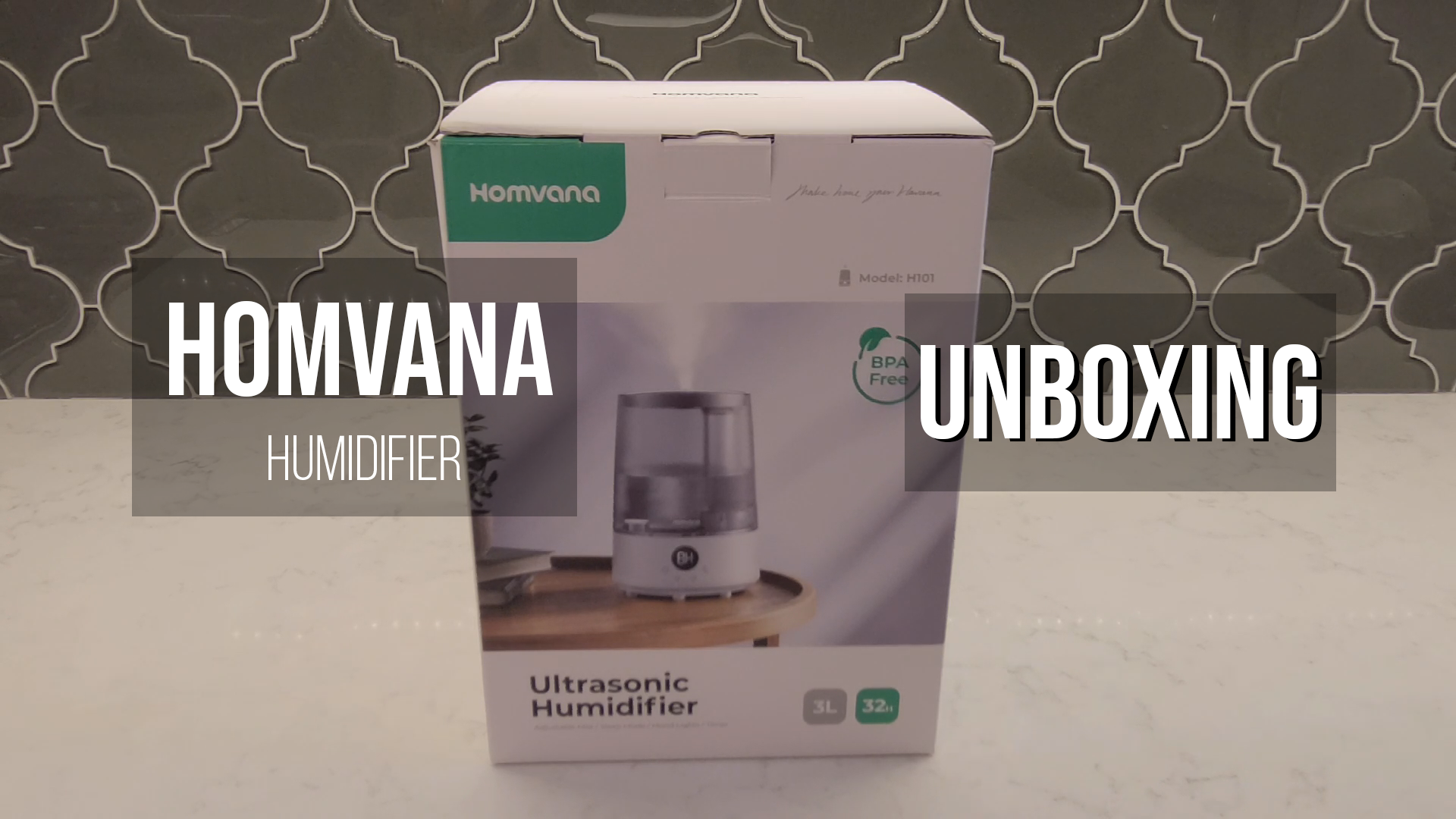 Watch Homvana Ultrasonic Humidifier Unboxing on Amazon Live