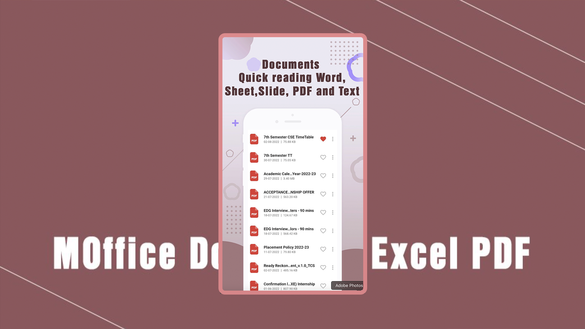 MOffice Docs Word Excel PDF - App on Amazon Appstore