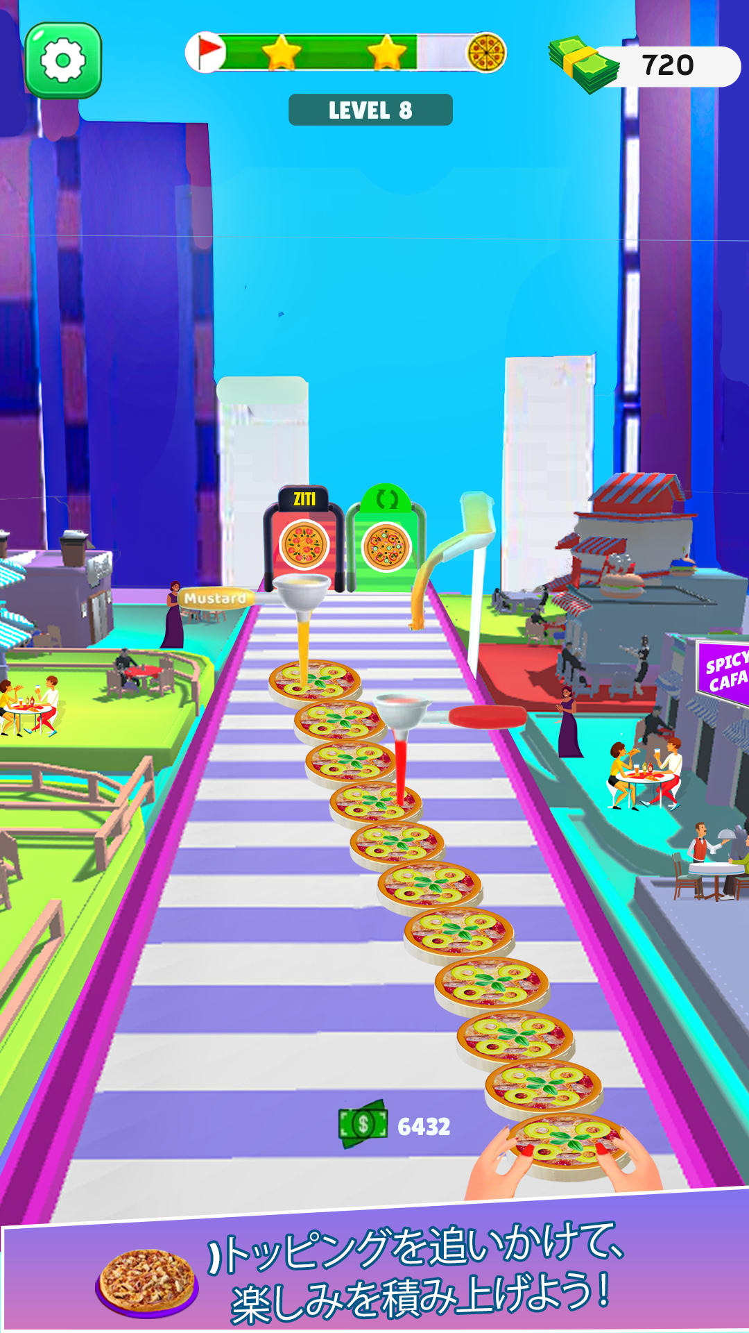 I want pizza stack runner 3d - Kids cooking game (Spicy pizza Game ...