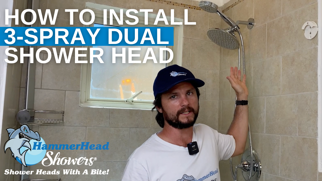 Watch How to Install All Metal 3-Spray Dual Shower Head Combo on Amazon ...