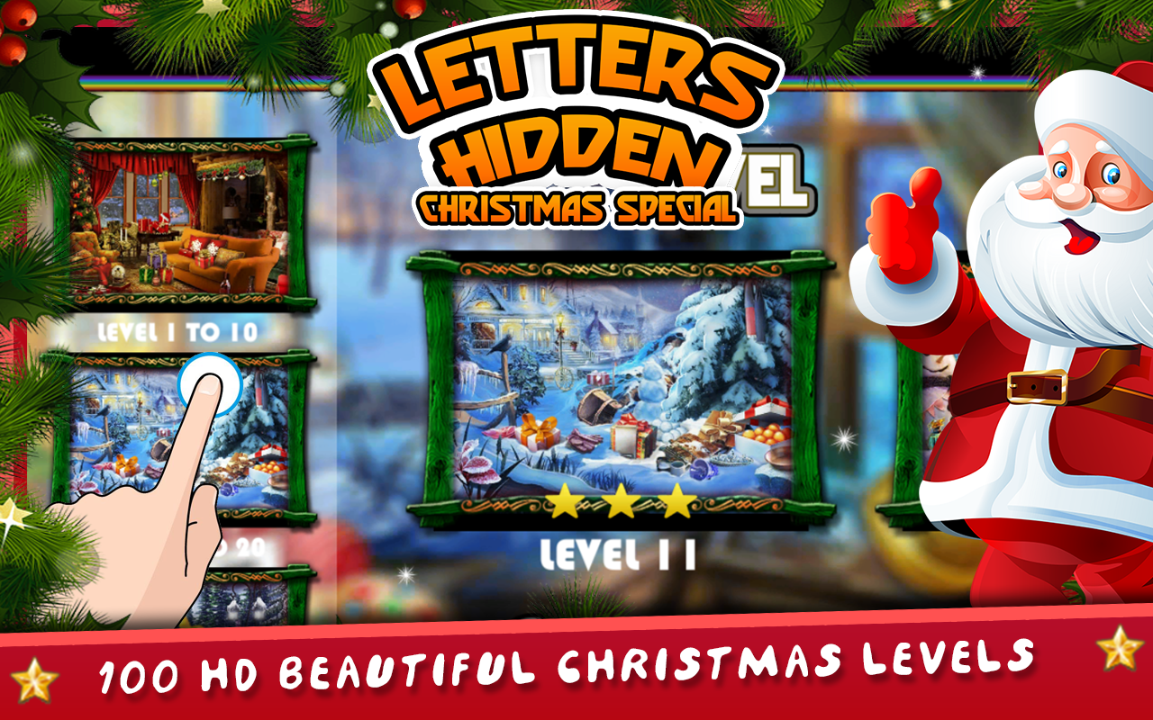 Christmas Hidden Letters 100 Levels - App on Amazon Appstore