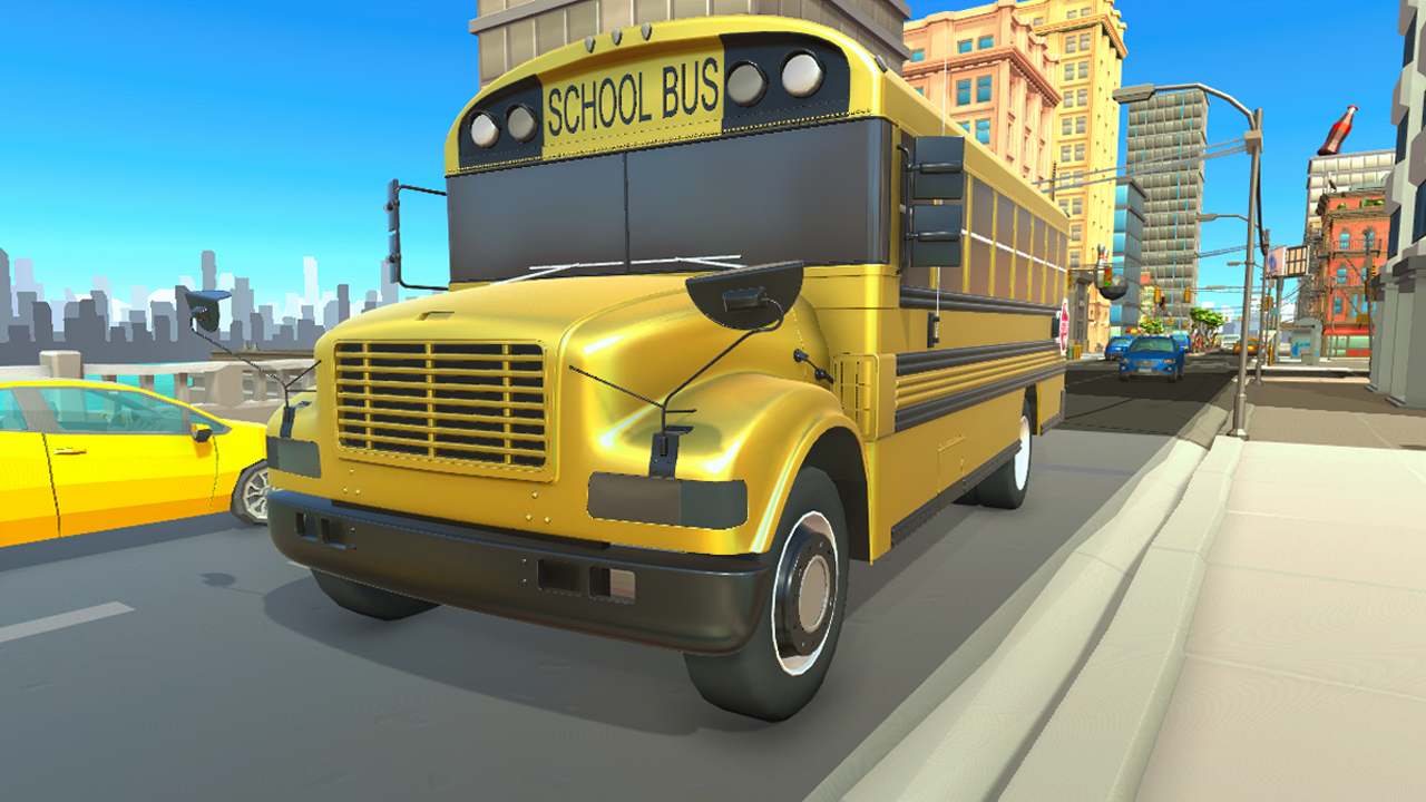 Blocky Highschool Bus Student Transport Simulator 3D - App on the ...