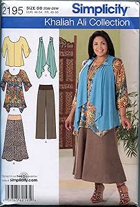 Amazon.com: Simplicity Khaliah Ali Collection Pattern 2195 Women's ...