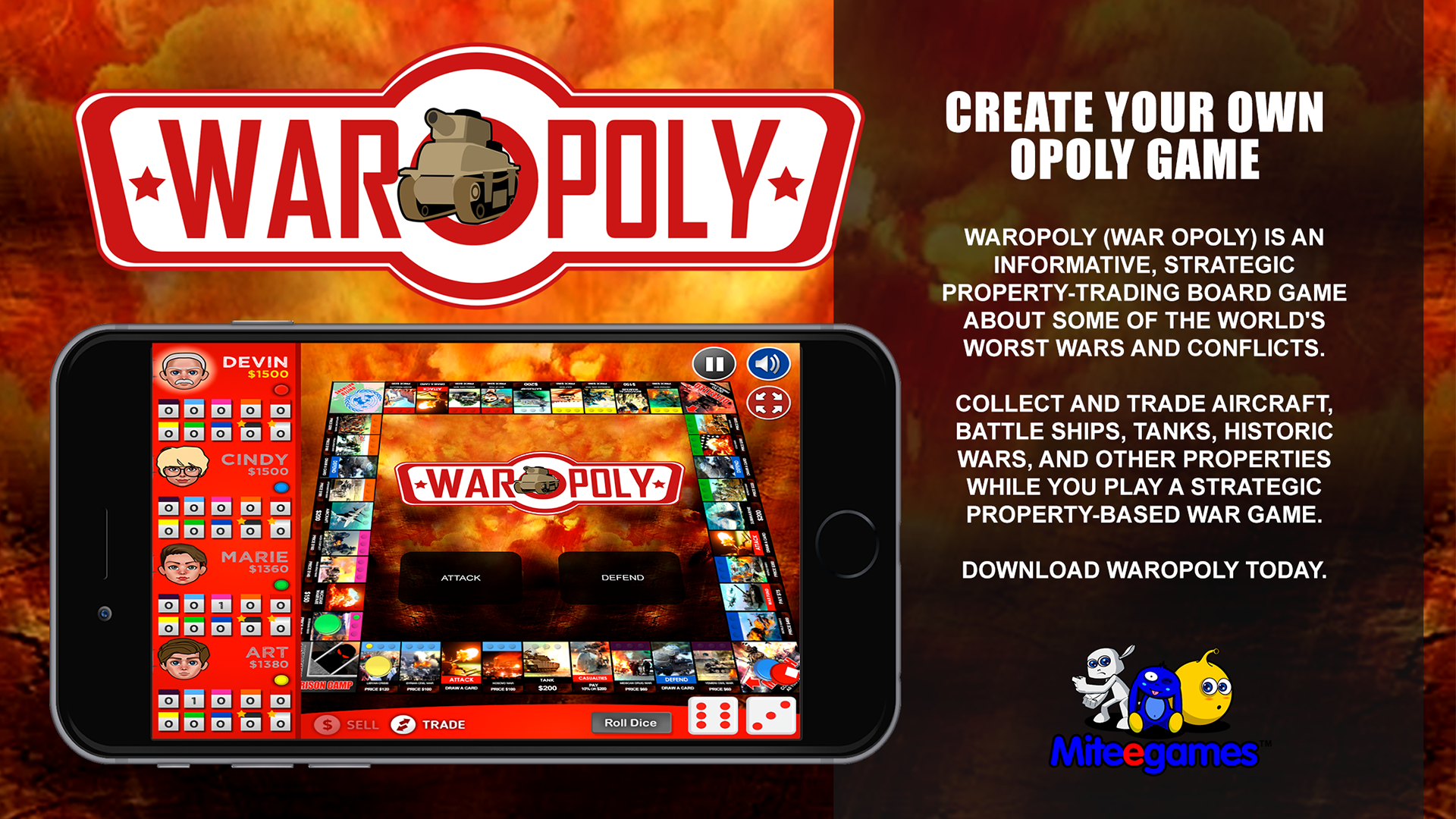 War Opoly (Opoly-style Board Game) - App on Amazon Appstore