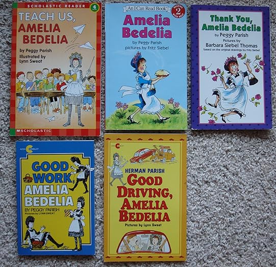 Amelia Bedelia Set of 5 Books (Amelia Bedelia ~ Good Work, Amelia ...