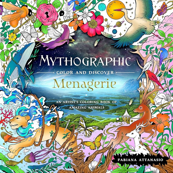 Buy Mythographic Color and Discover: Menagerie: An Artists' Coloring ...