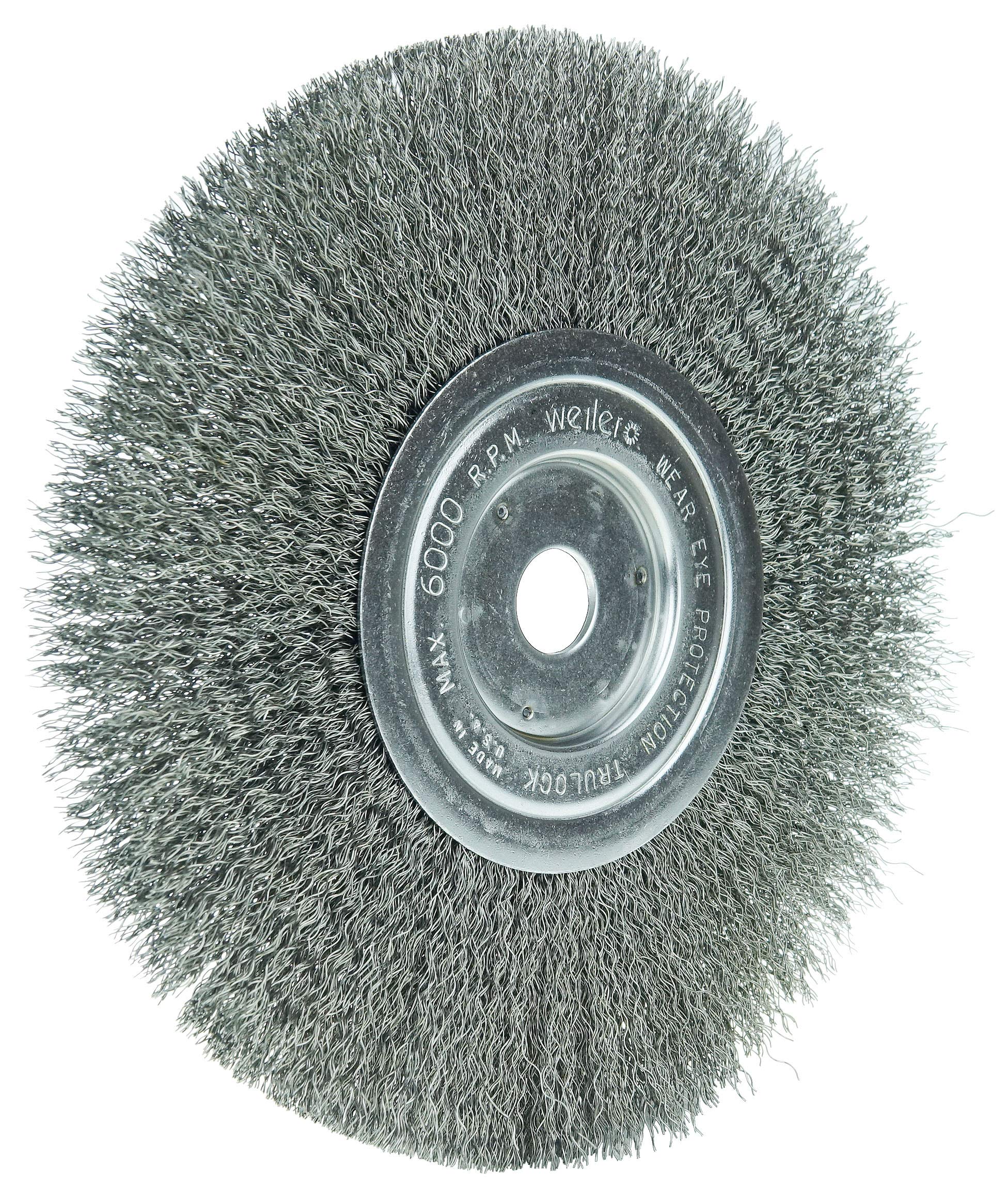 Snapklik.com : Weiler 01158 8" Narrow Face Crimped Wire Wheel, .0104 ...