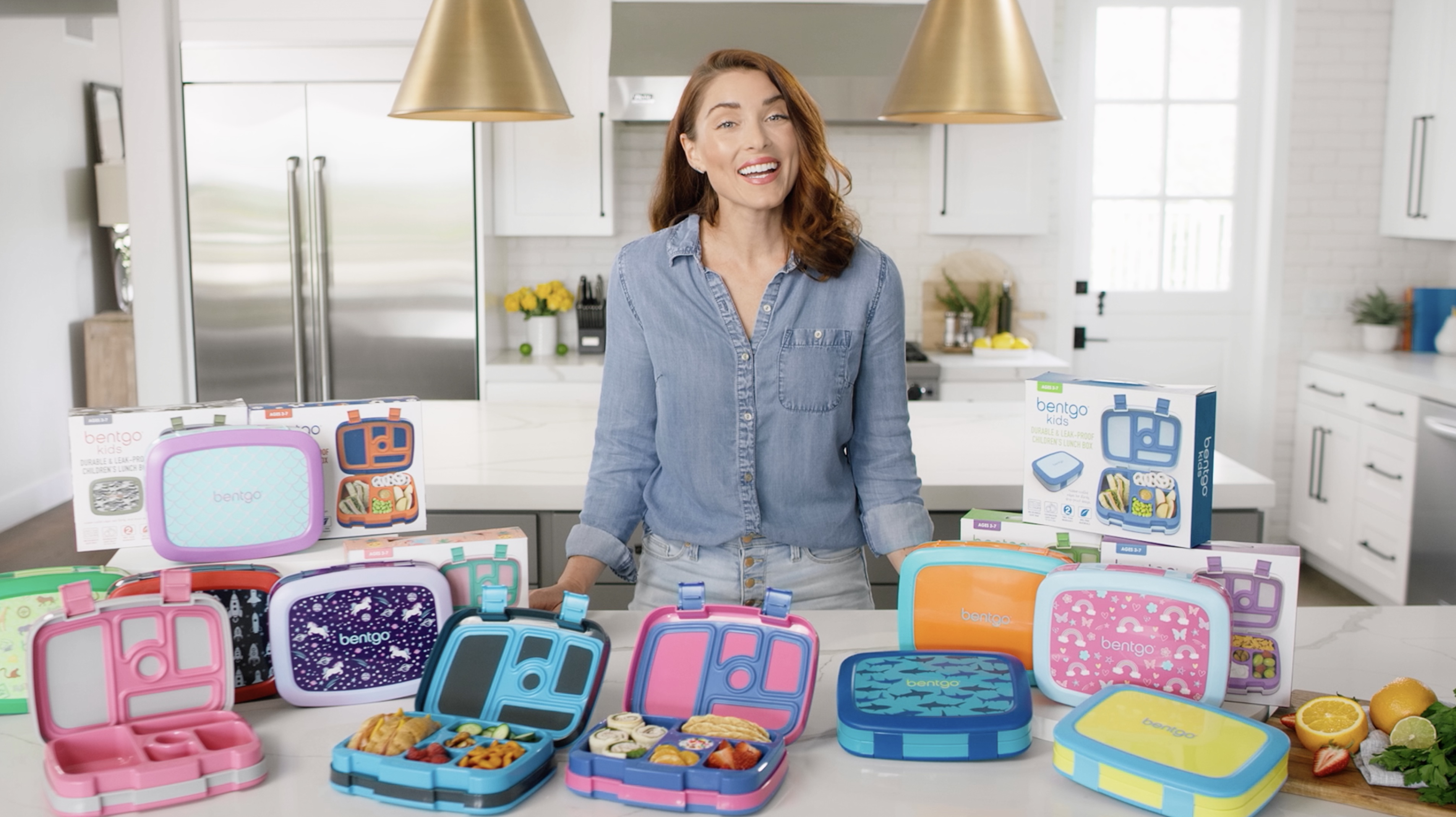 Snapklik.com : Bentgo Kids Prints Leak-Proof, 5-Compartment Bento-Style ...