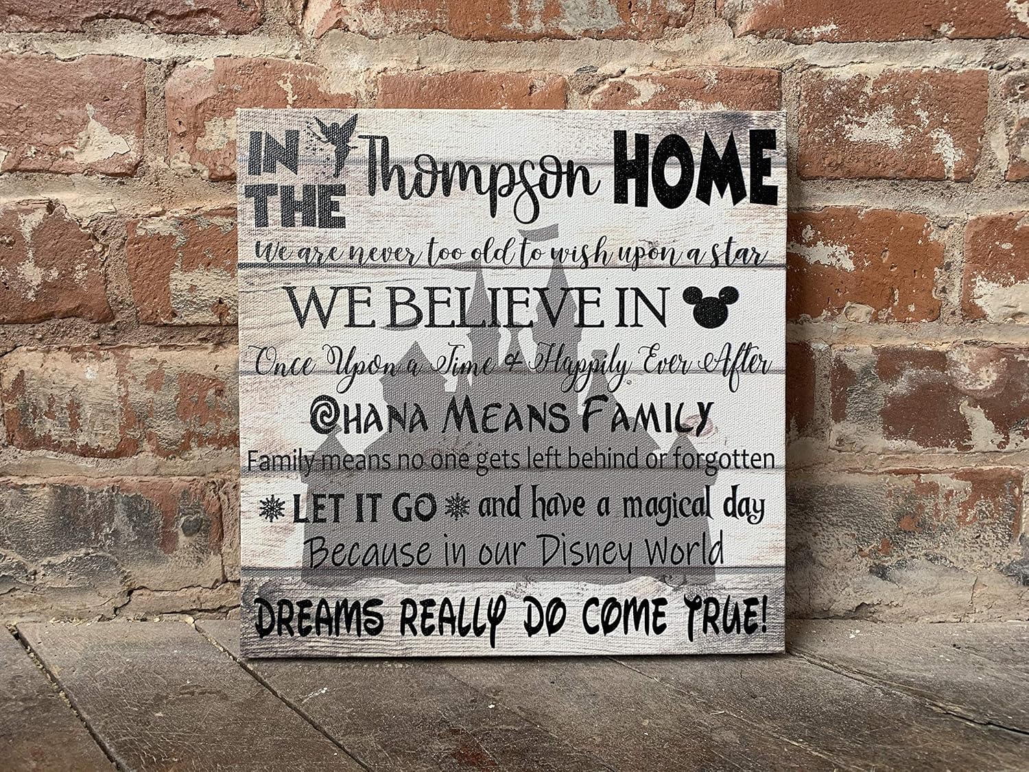 Amazon.com: Disney Inspired Wall Decor, Mother's Day Gift, FRAMED ...