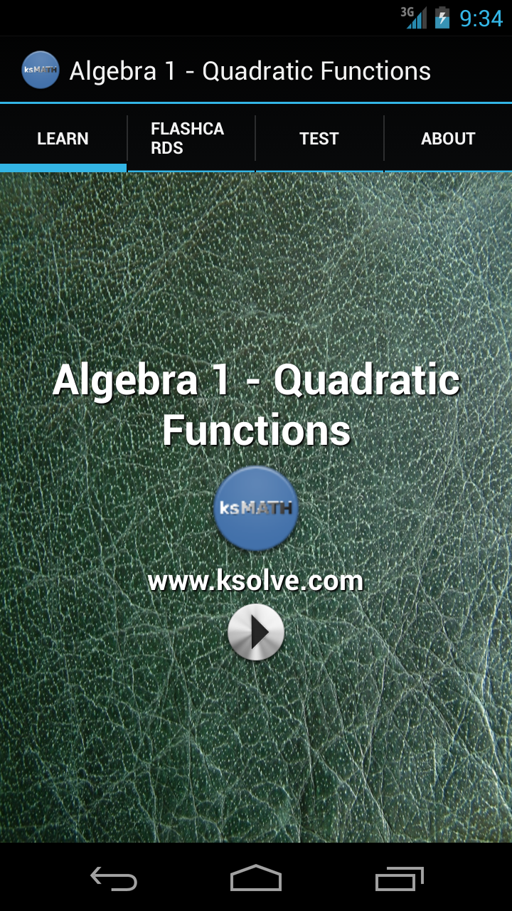 Algebra 1 - Quadratic Equations And Functions - App on Amazon Appstore