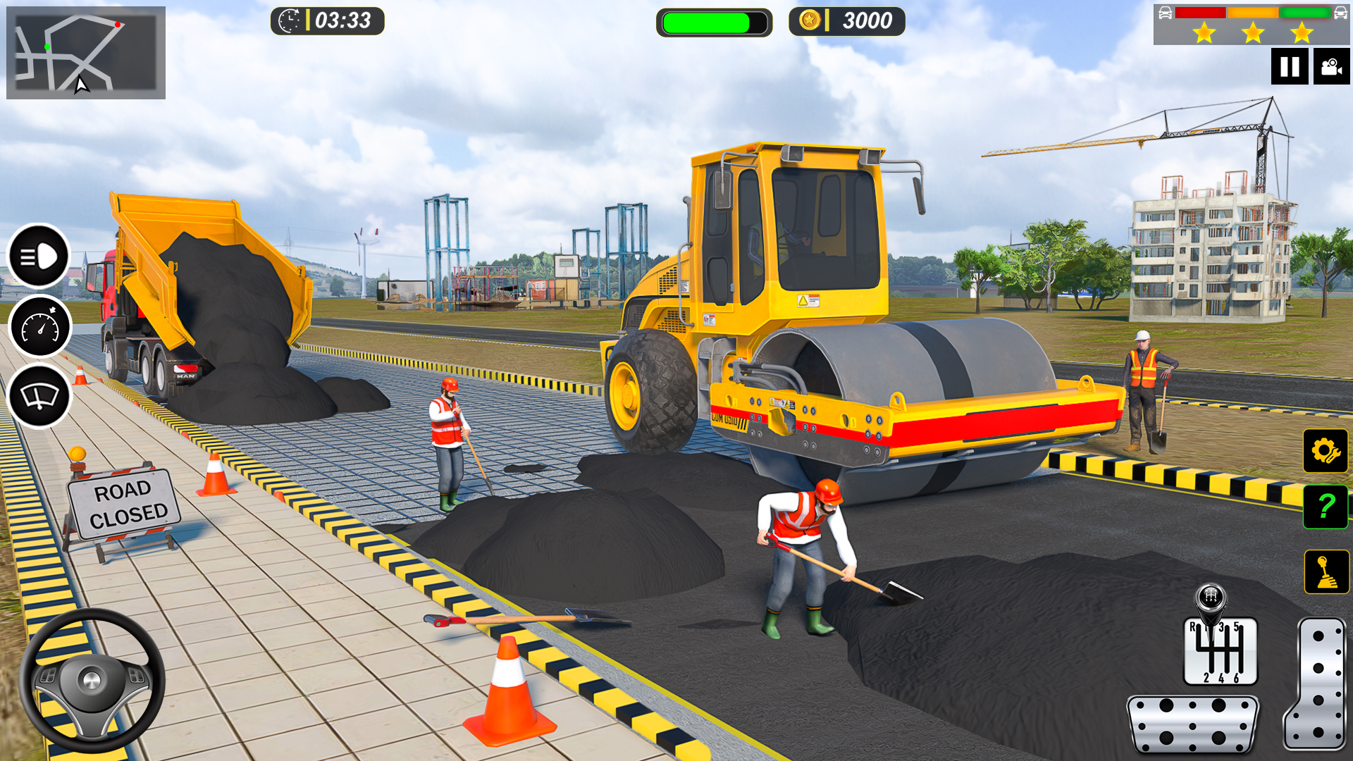Road Builder Game : City Construction Simulator 3D - Heavy Excavator Crane Driving Game For Kids ...