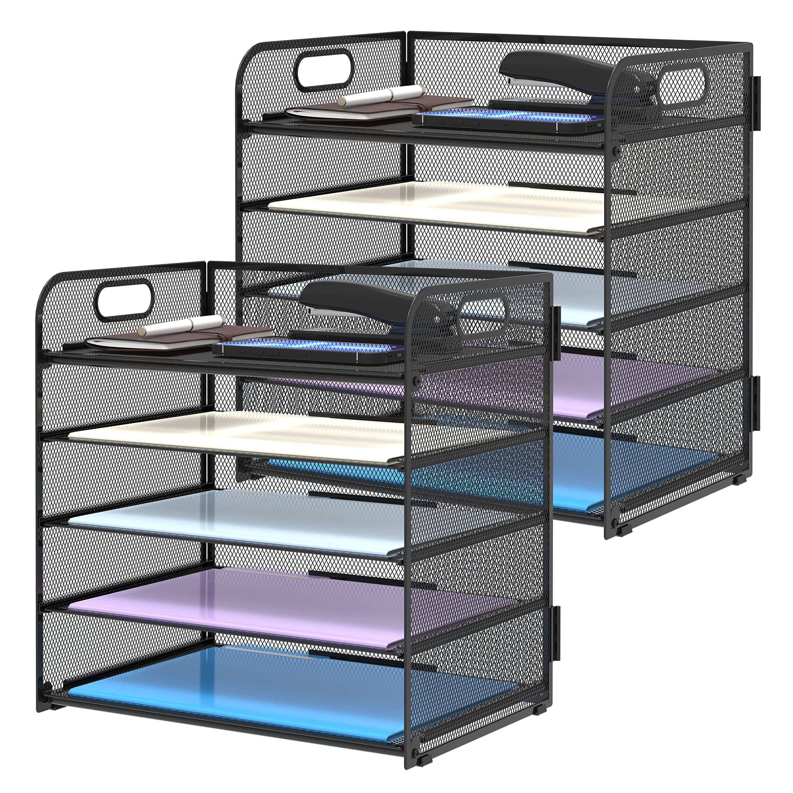 Snapklik.com : Supeasy 2 Pack 5-Tier Desk Organizer