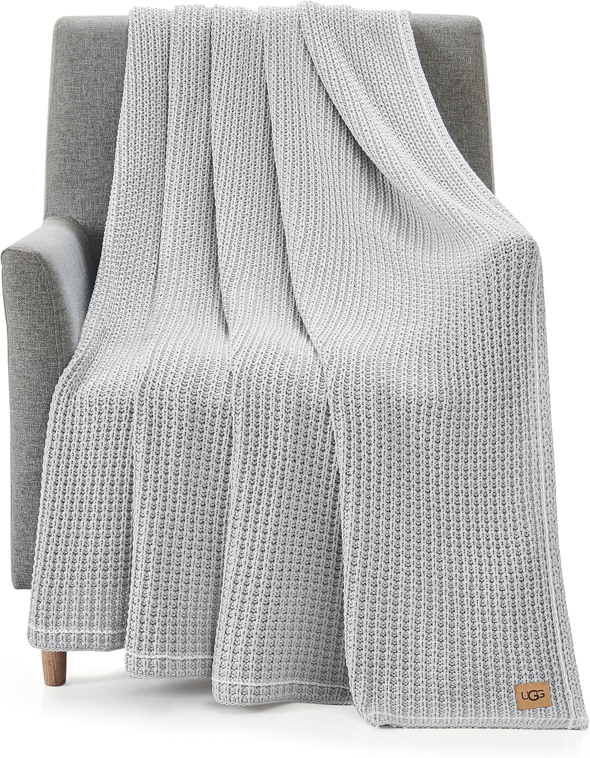 Amazon.com: UGG 38815 Luna Cotton Oversized Waffle Knit Throw Blanket ...