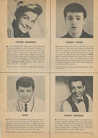 Amazon.com: Joanie Sommers Dion Jimmie Rodgers original clipping ...