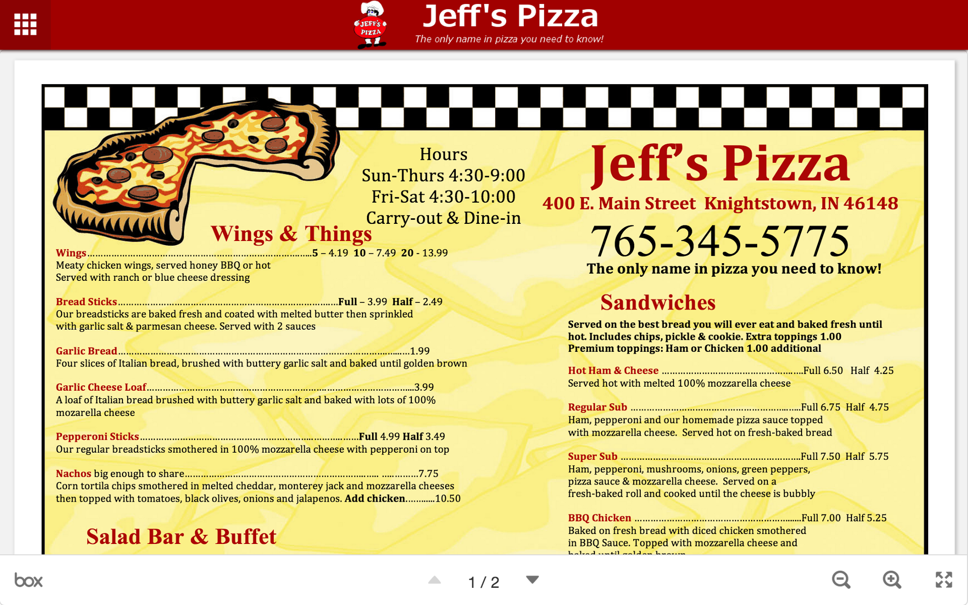 Jeff's Pizza - App on Amazon Appstore