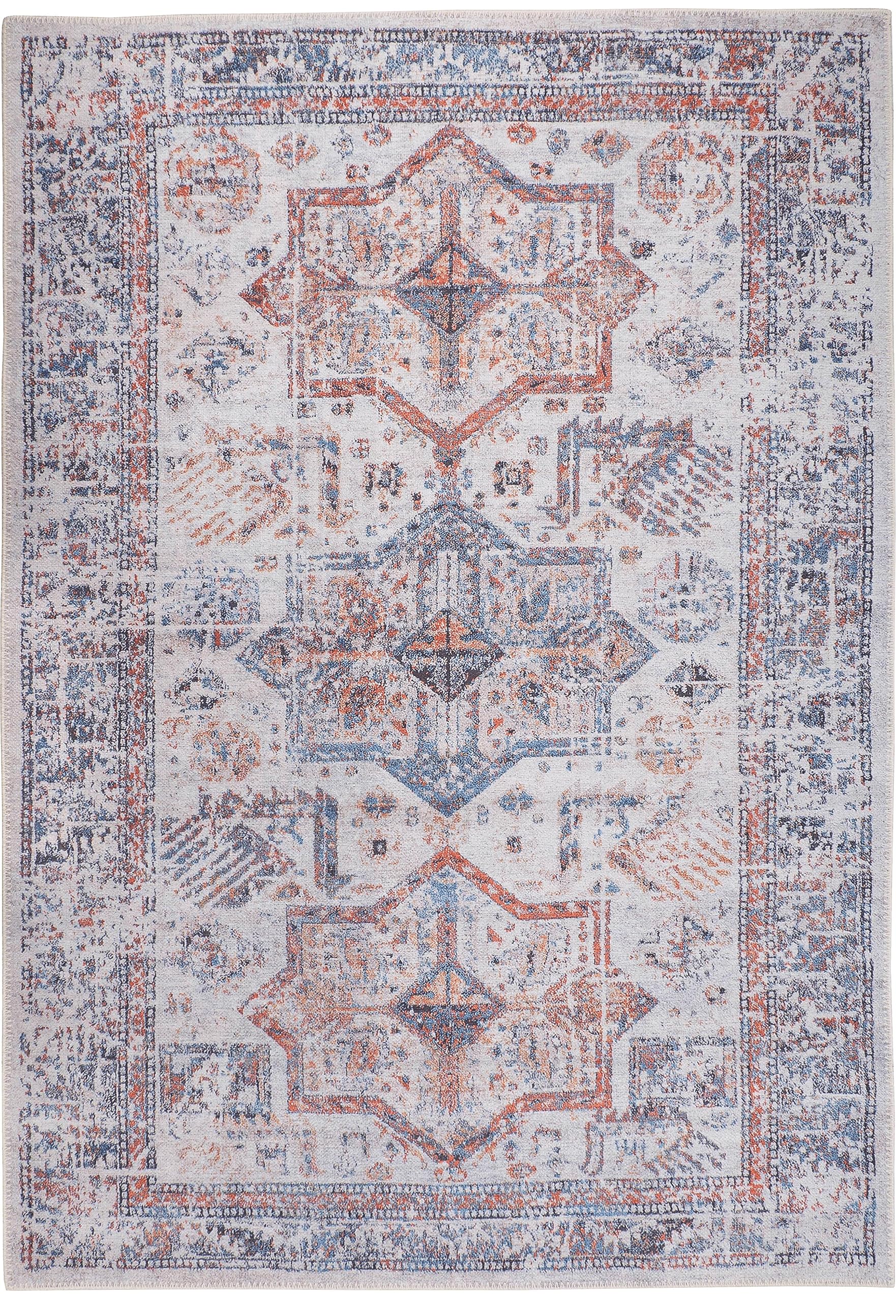 Bellini Rugs Machine Washable Rug with Non Slip Backing, Living Room ...