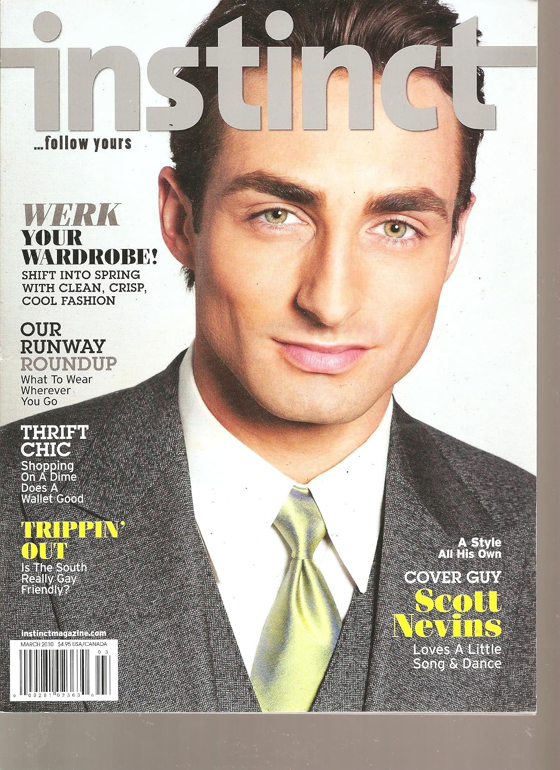 Instinct Magazine (Cover guy Scott Nevins loves a little song and dance ...